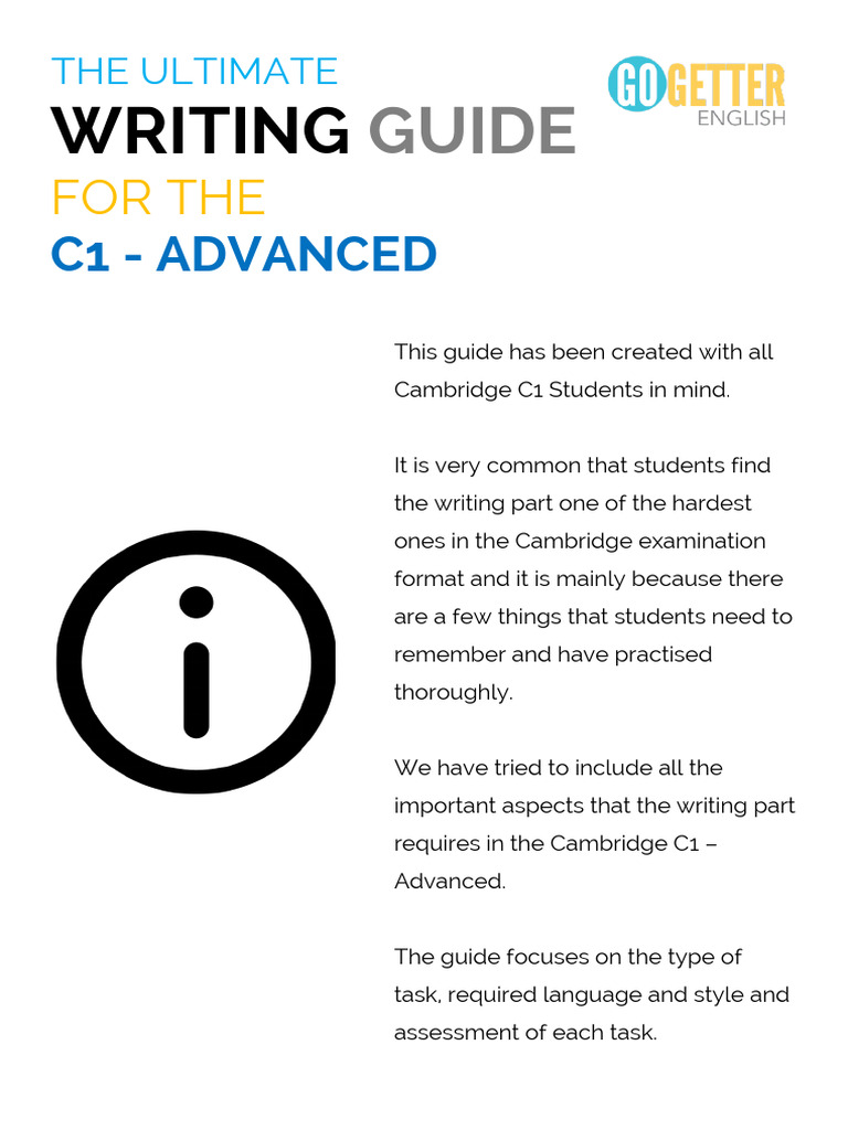 The Ultimate Writing Guide For CAE | PDF | Essays | Word