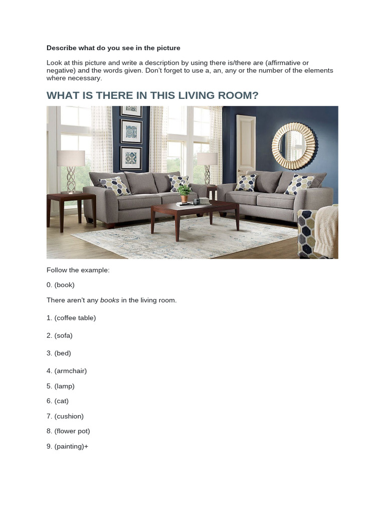 What Is There in This Living Room | PDF