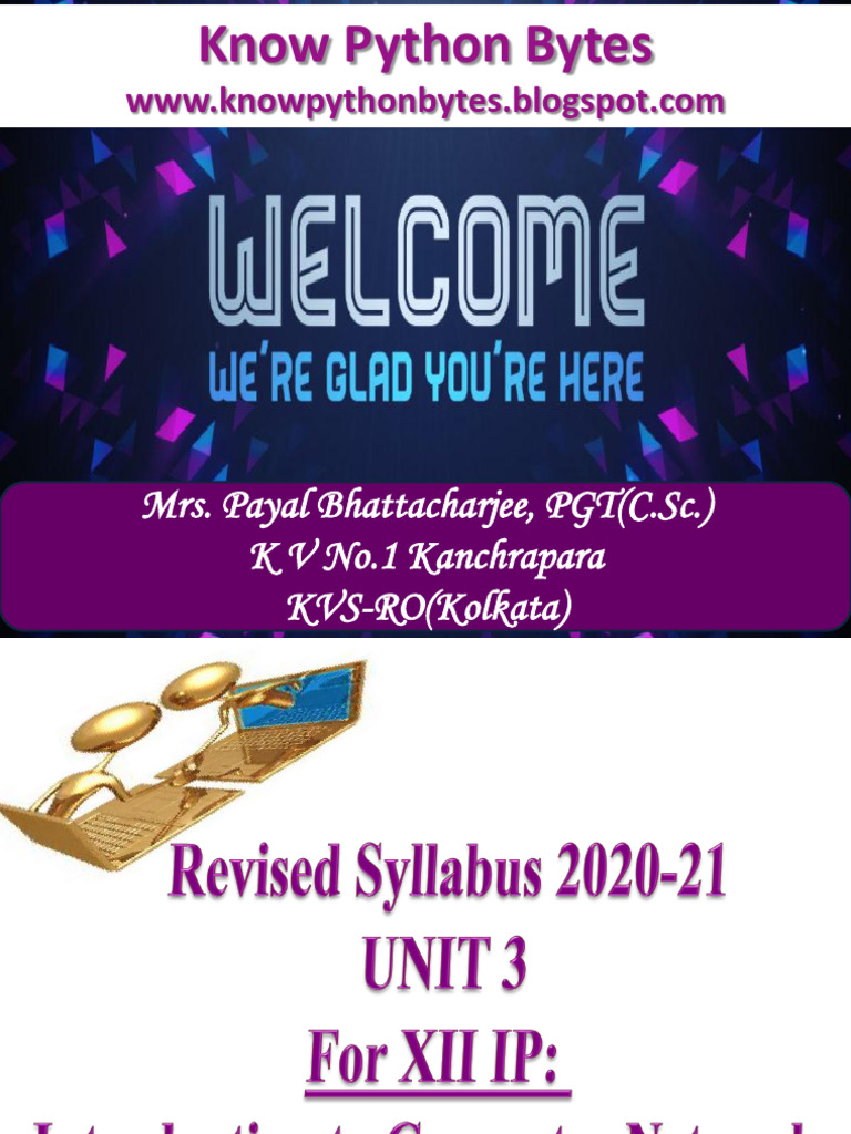 Latest Final Revised Xii Ip Introduction To Computer Networks 2020 21 Pdf Network Topology