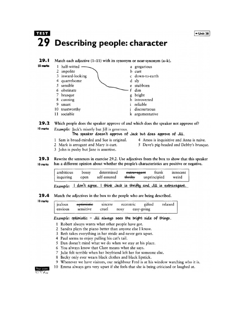 Describing Character | PDF
