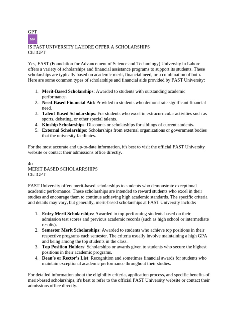 GPT | PDF | University And College Admission | Artificial Intelligence
