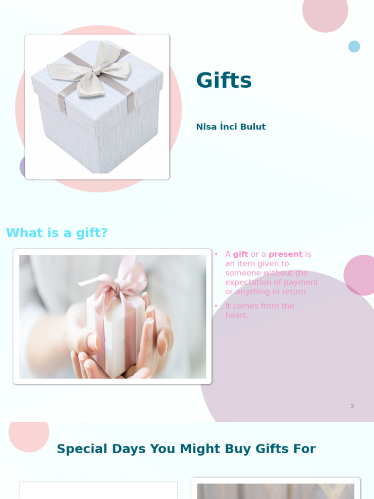 Gifts: Nisa İnci Bulut | PDF
