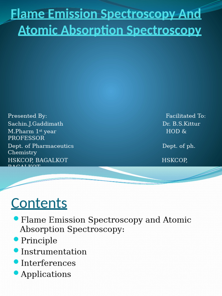 Flame | PDF | Atomic Absorption Spectroscopy | Absorption Spectroscopy