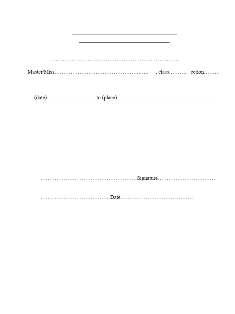 Consent For Edu. Tour | PDF