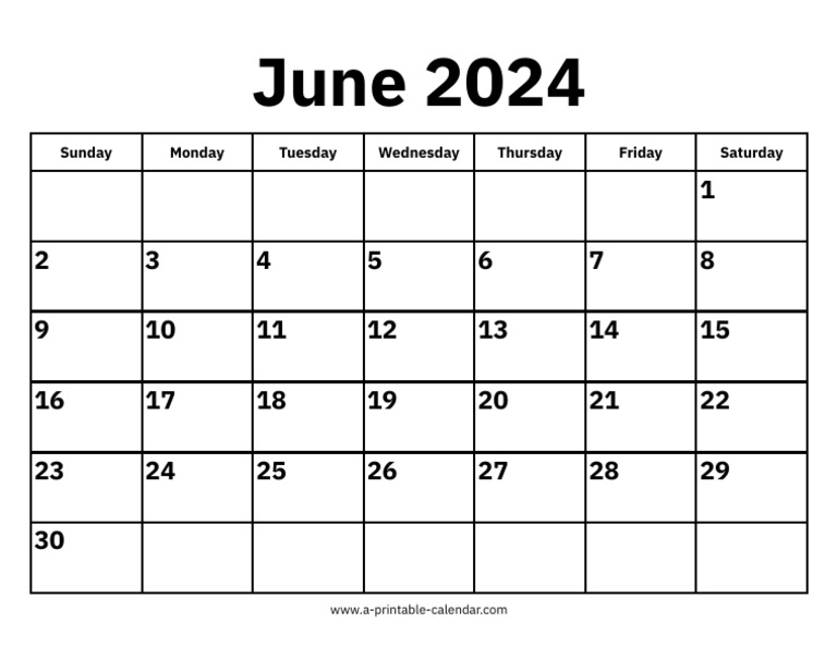 June Calendar 24 | PDF