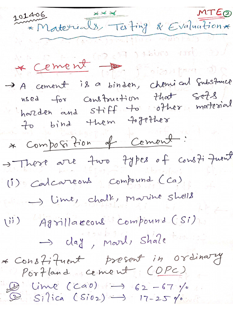 MTE Notes For Mid Sem. | PDF