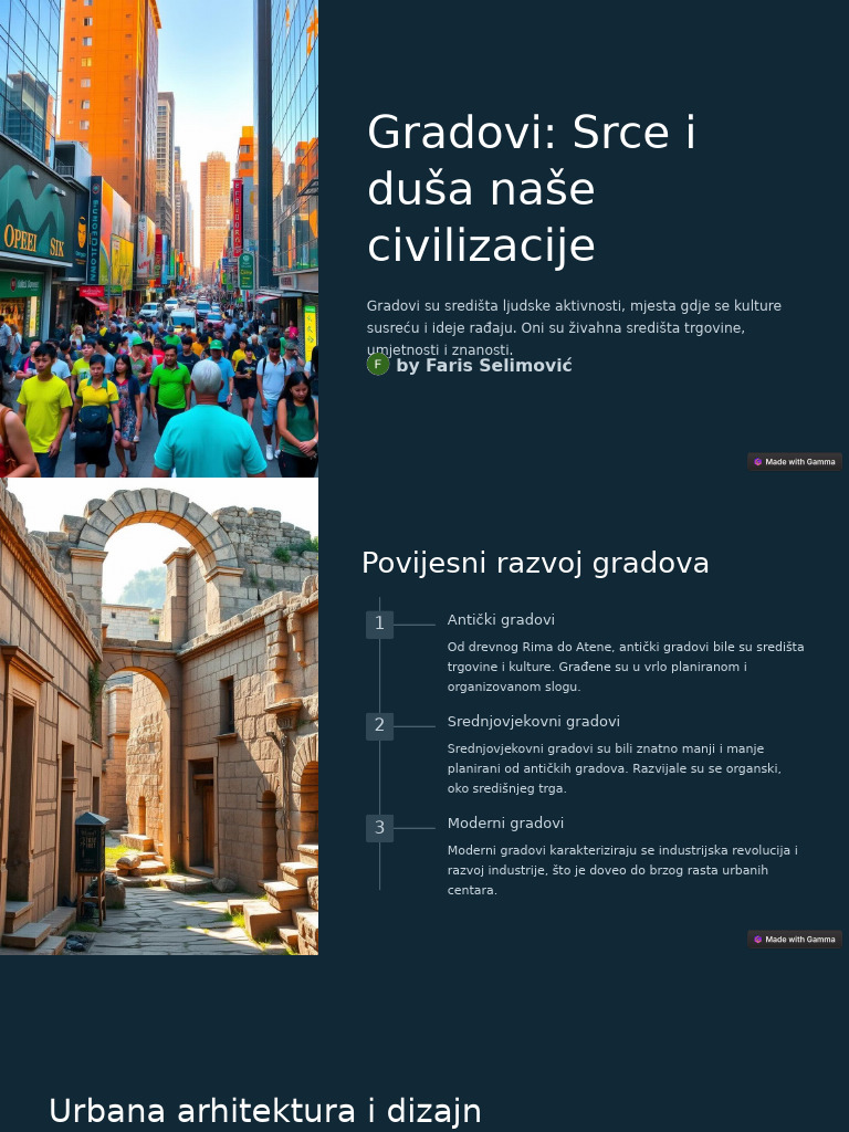 Gradovi Srce I Dusa Nase Civilizacije | PDF