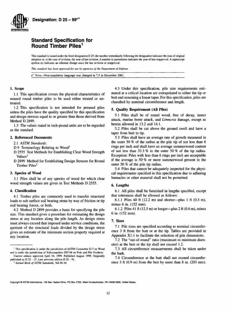 Astm D 25 | PDF