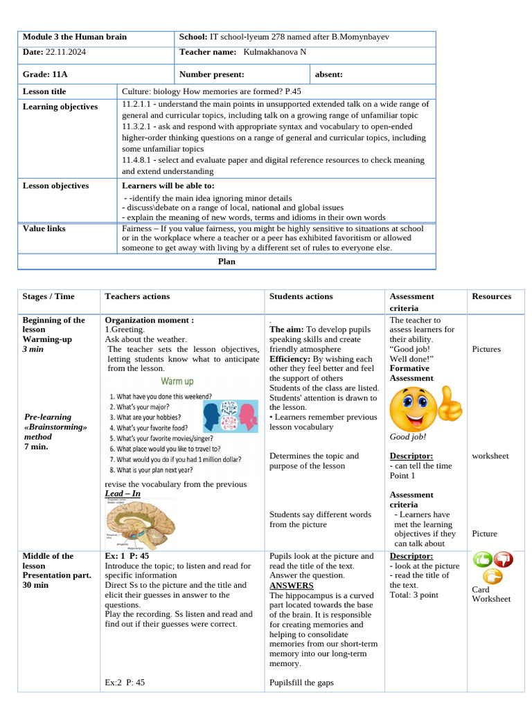 How Memories Are Formed p.45 | PDF | Memory | Learning