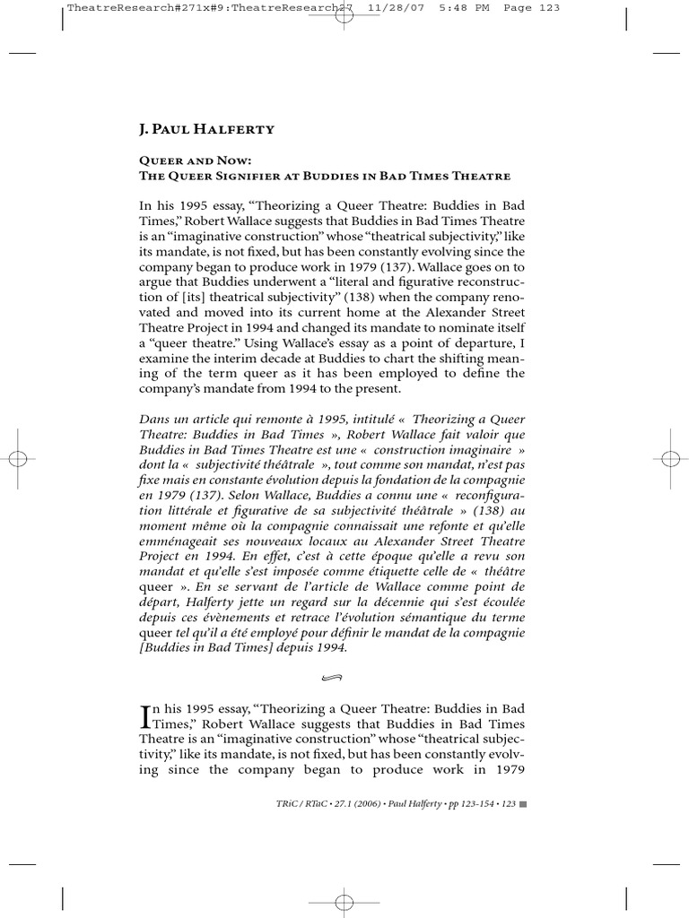 Queer and Now | PDF | Queer Theory | LGBTQIA+ Studies