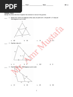 H. Geo - Midterm Review Packet - 1718 | PDF | Triangle | Geometry