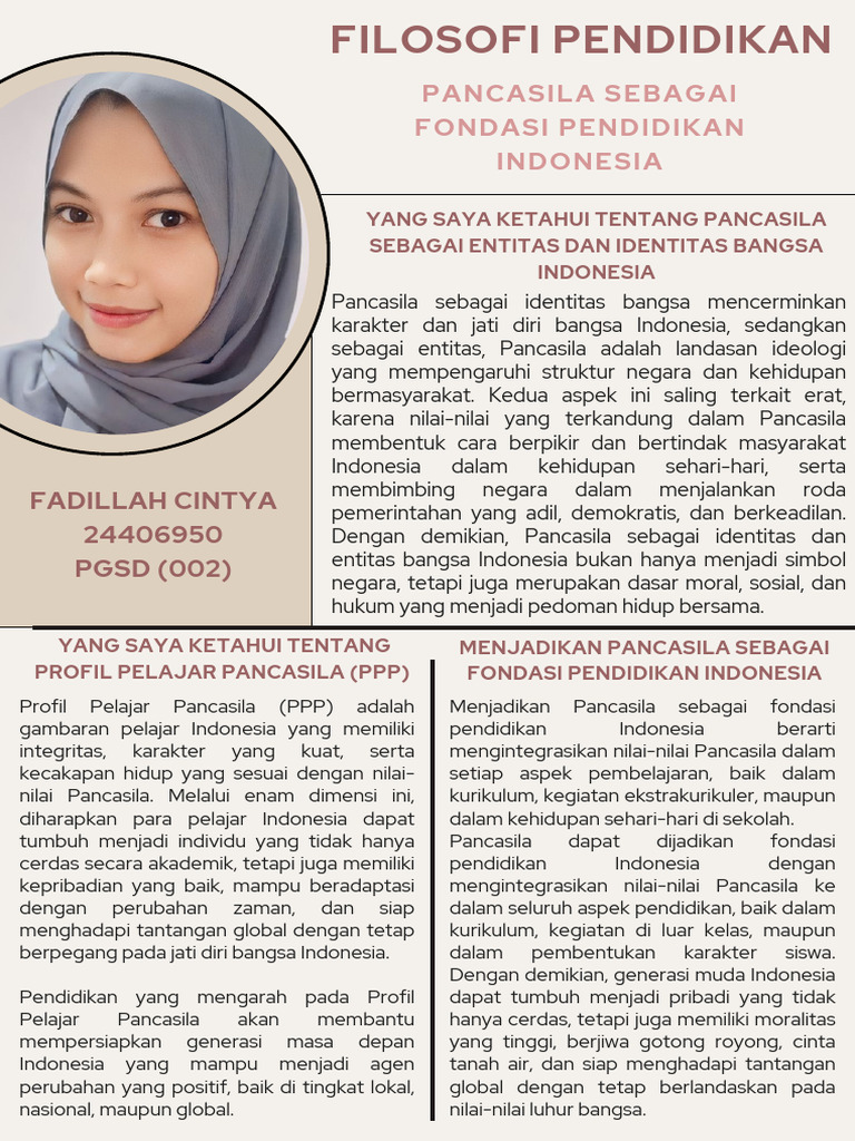 Pancasila: Fondasi Pendidikan Indonesia | PDF