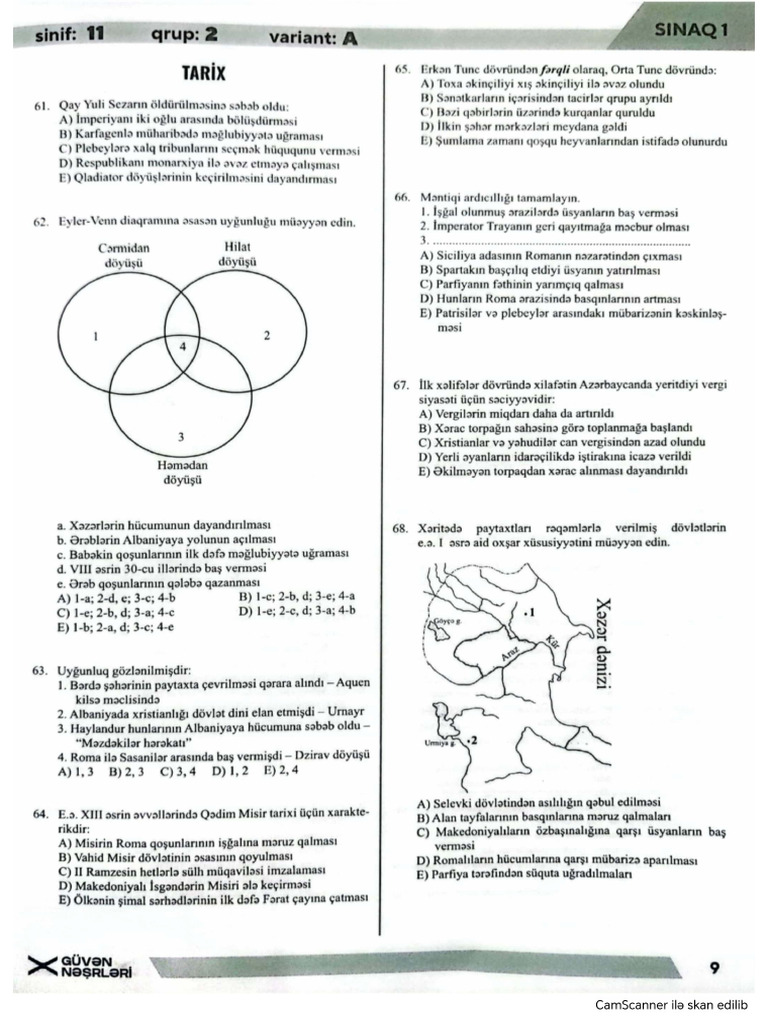TARİX-Sənan Qurbanov 11-Ci Sinif | PDF