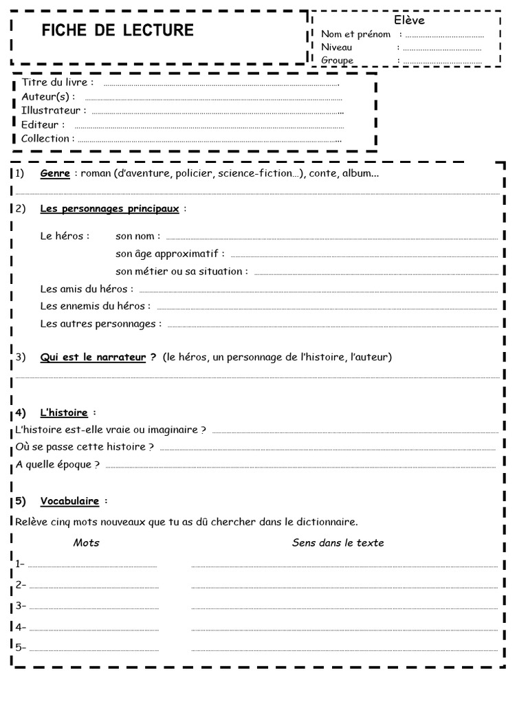 Sahabi2 - FICHE-De-LECTURE Conte Le Menier | PDF