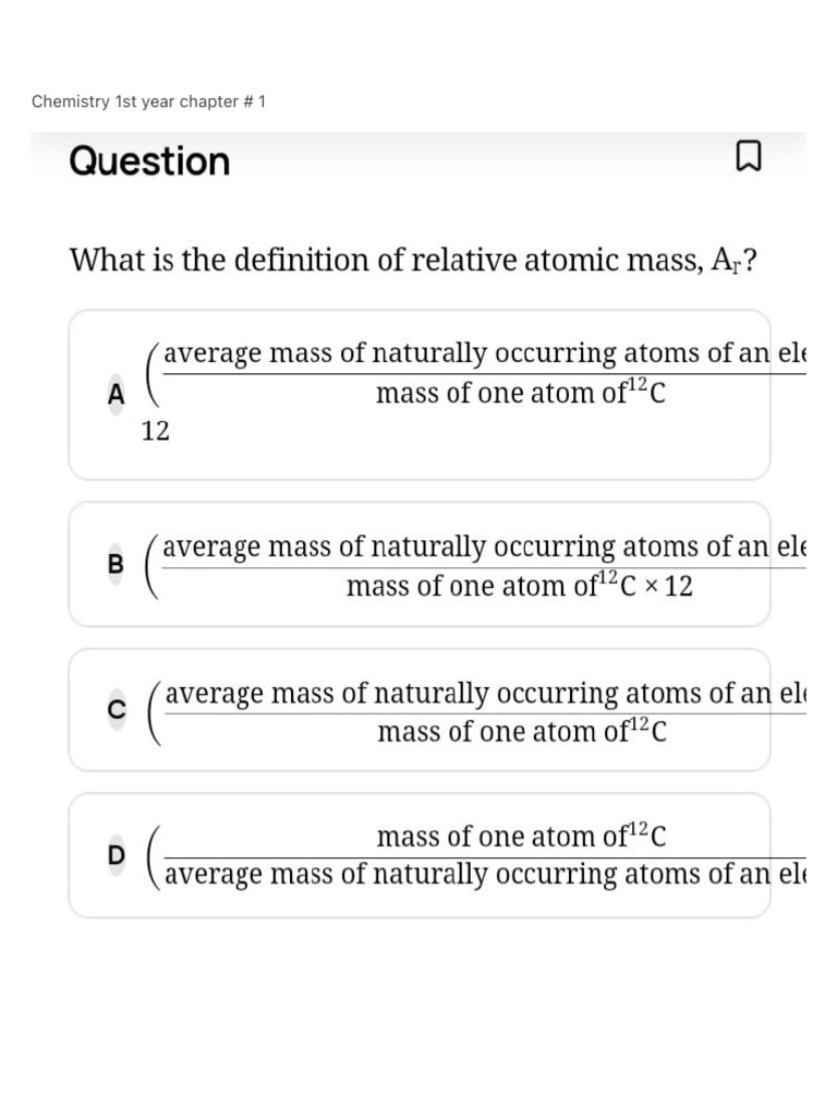 Chemistry 1st Year Chapter # 1 | PDF