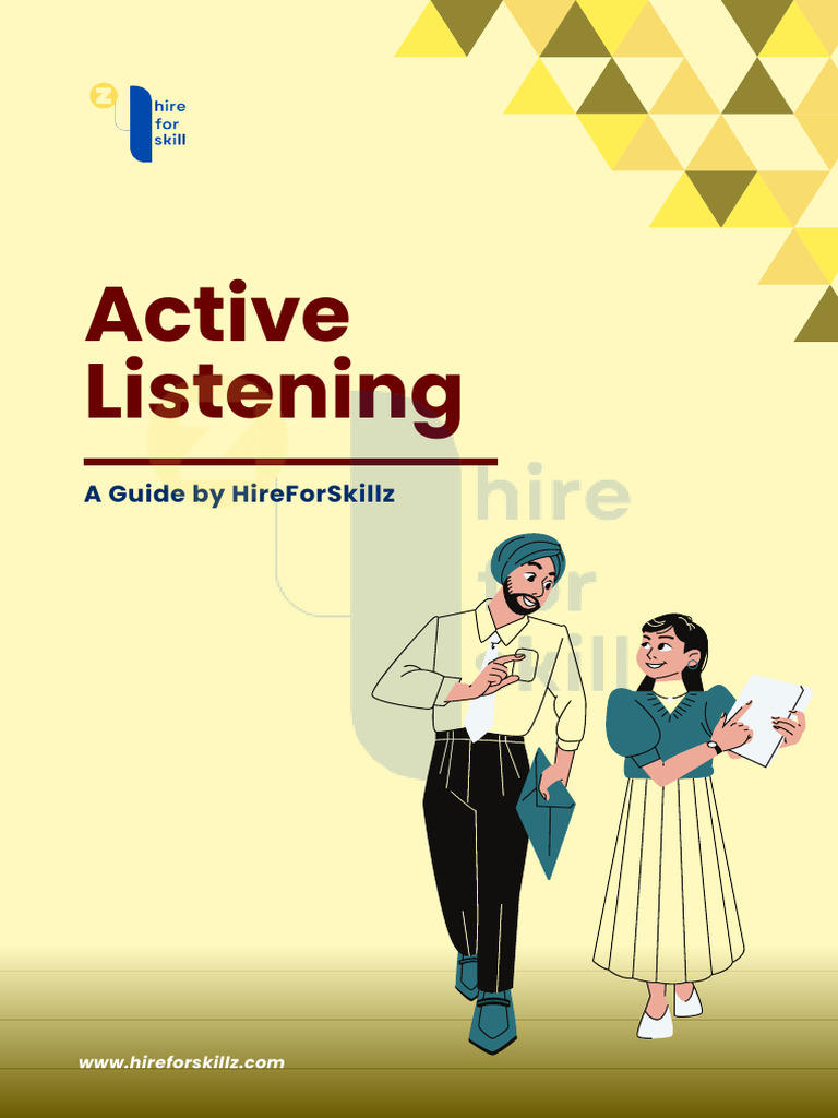 Active Listening | PDF | Nonverbal Communication | Attention