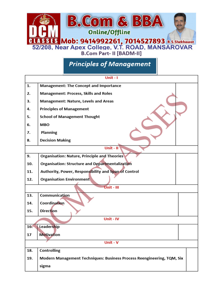 Principles of Management | PDF