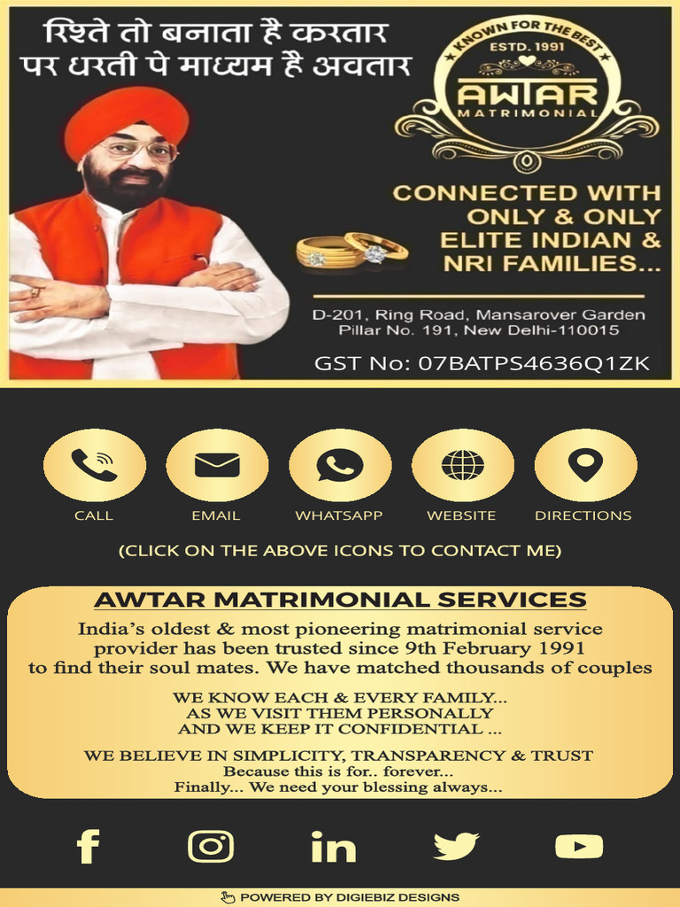 Trusted Indian Matrimonial Service | PDF