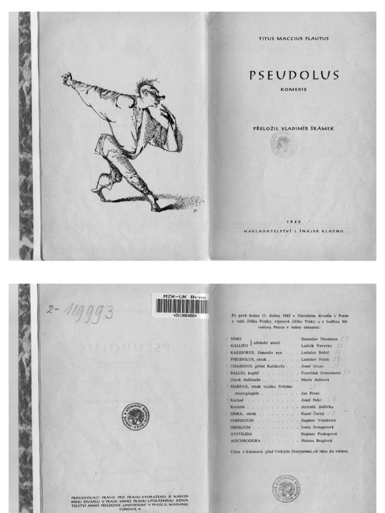 Plautus - Pseudolus | PDF