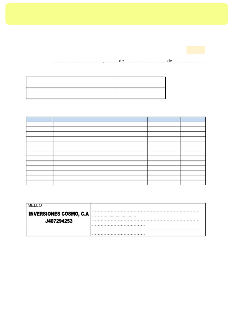 Modelo de Nota de Entrega | PDF