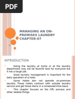 Laundry Standard Operating Procedures | PDF | Laundry | Washing Machine