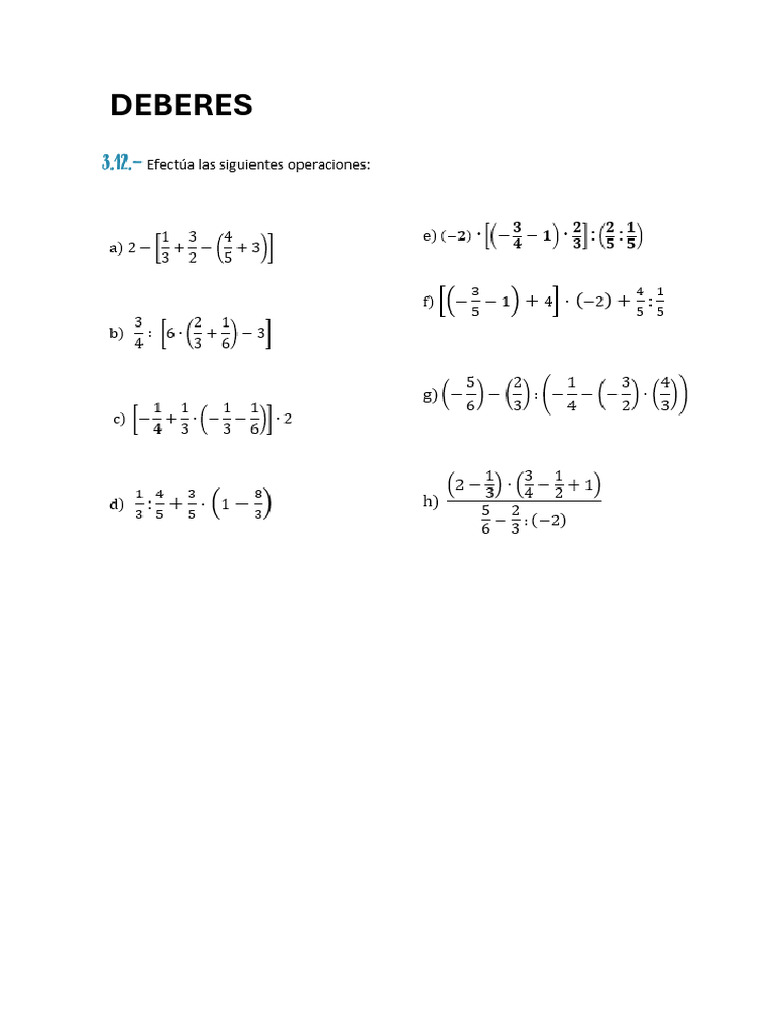 Deberes Ejercicio 3.12 | PDF