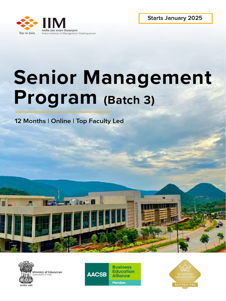 IIM Visakhapatnam Senior Management Program | PDF | Analytics ...