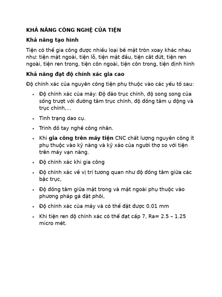 Kha Nang Cong Nghe | PDF