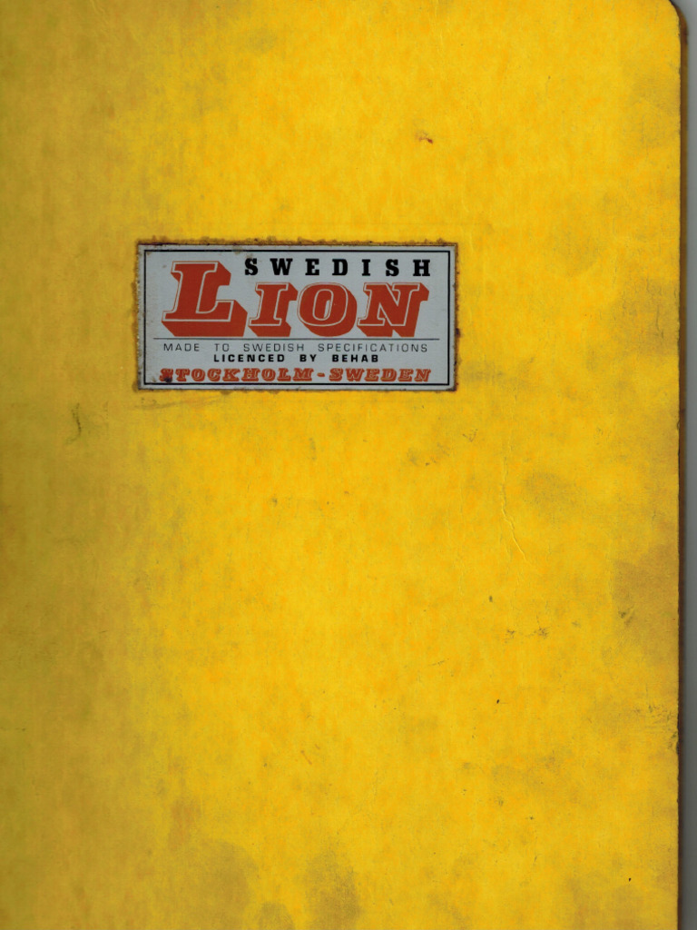 C11 MB Swedish Lion | PDF