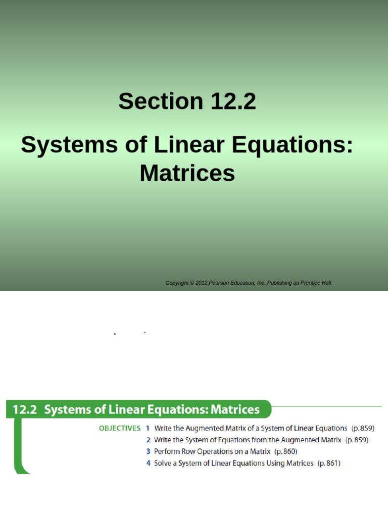 Math 002-12.2 (L03) | PDF | Matrix (Mathematics) | System Of Linear Equations