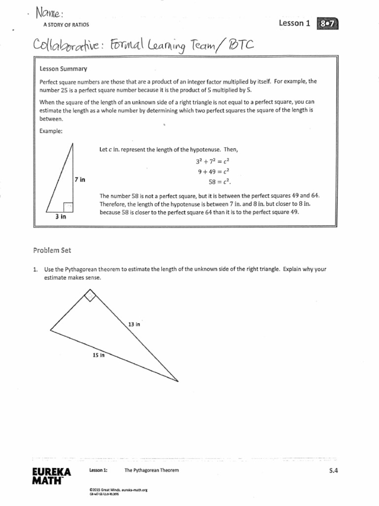 Pythagoras Theorem Pdf