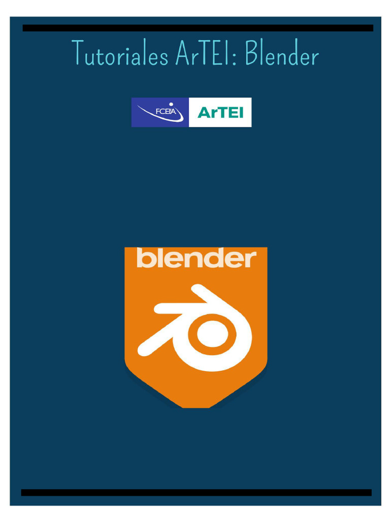 Tutorial Blender | PDF | Licuadora (Software) | Interfaces gráficas de usuario