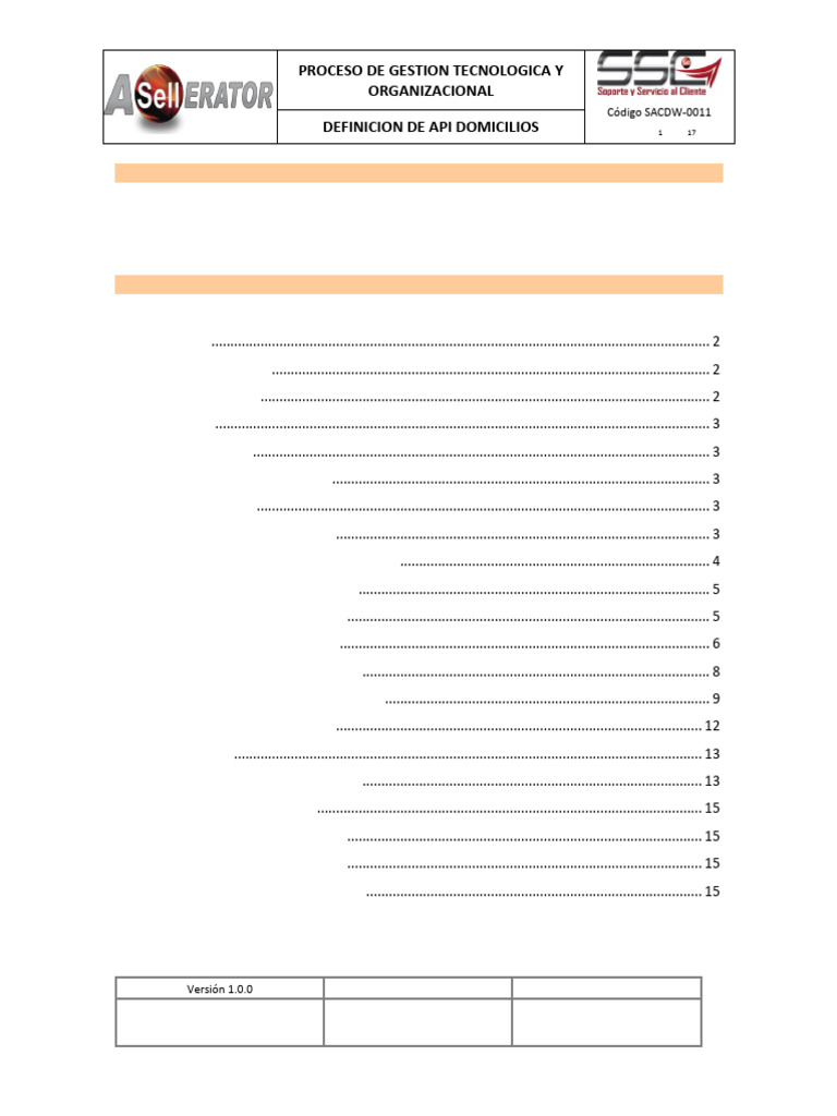 SACDW-0011 Documentación API Rest V1 | PDF | Ingeniería de software | Informática