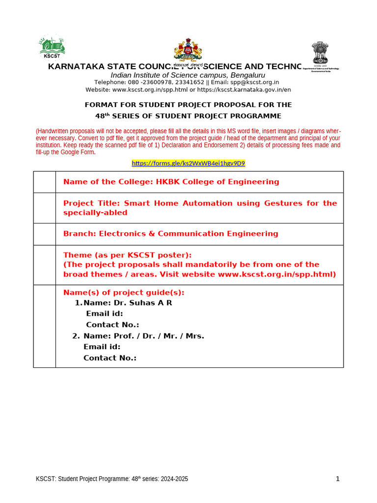 Student Project Proposal Guide | PDF | Home Automation | Usability