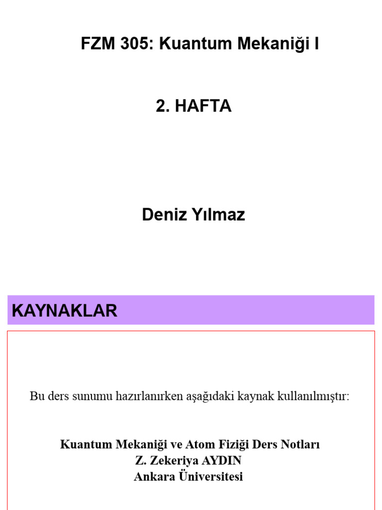 Hafta 2 | PDF