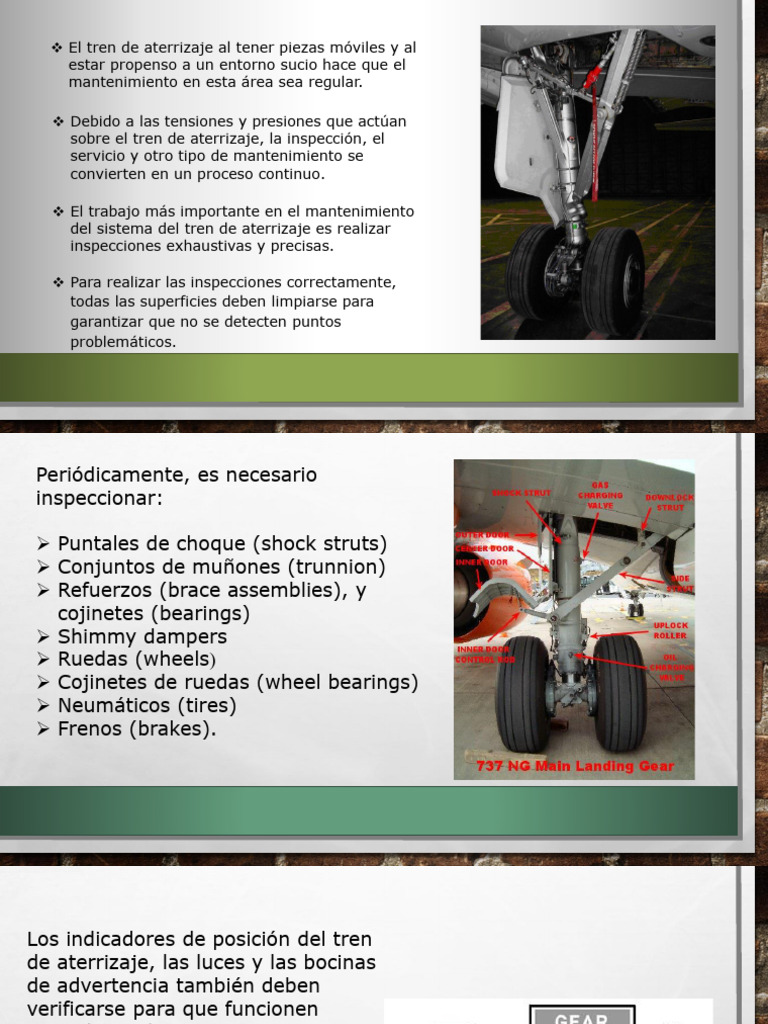 Tren de Aterrizaje | PDF | Tren de aterrizaje | Rodamiento (Mecánico)