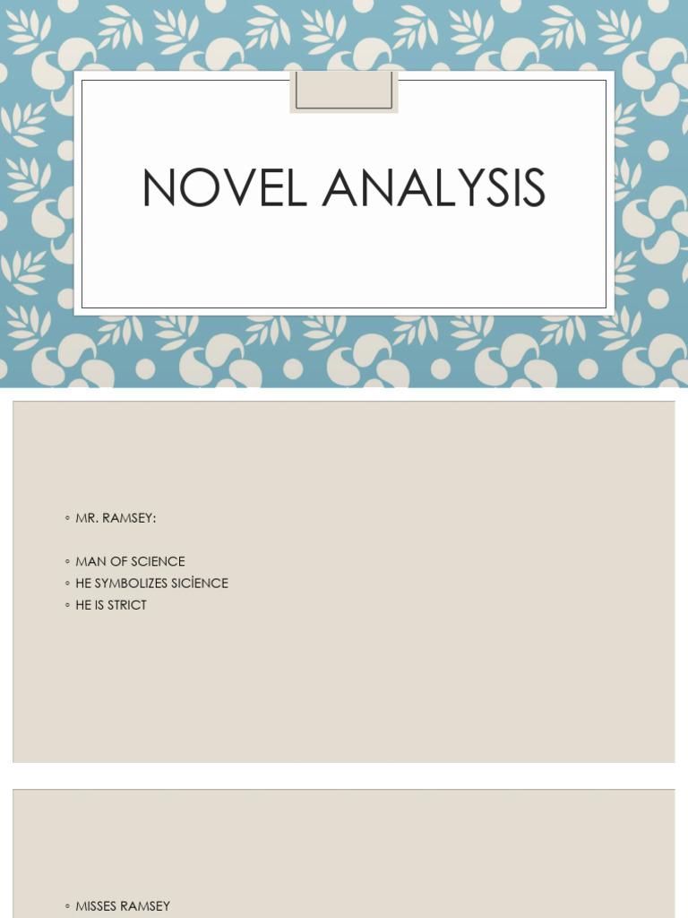 "Themes of Loss in Novel Analysis" | PDF