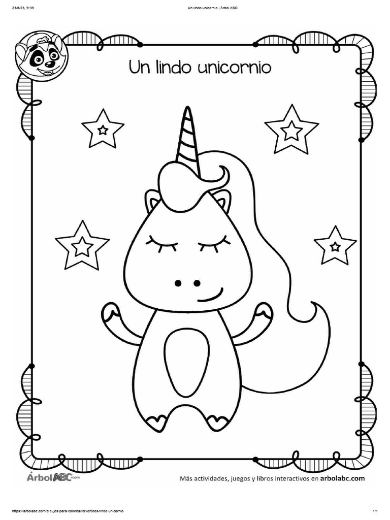 Un Lindo Unicornio - Árbol ABC | PDF