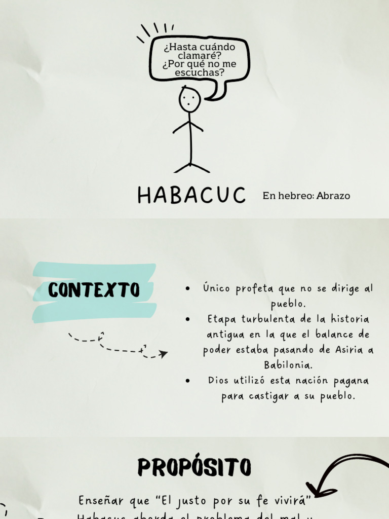Habacuc: Fe en Tiempos Turbulentos | PDF