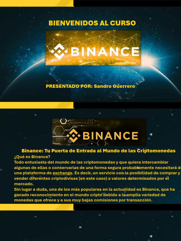 PRESENTACION BINANCE_024216 | PDF | Criptomoneda | Contraseña
