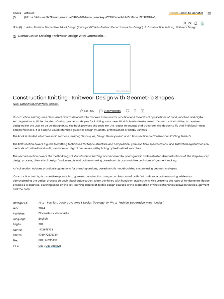 Construction Knitting - Knitwear Design With Geometric Shapes - Nikki ...