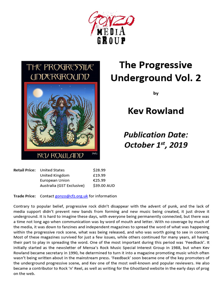 Press Release Vol 2 | PDF | Progressive Rock | Rock Music