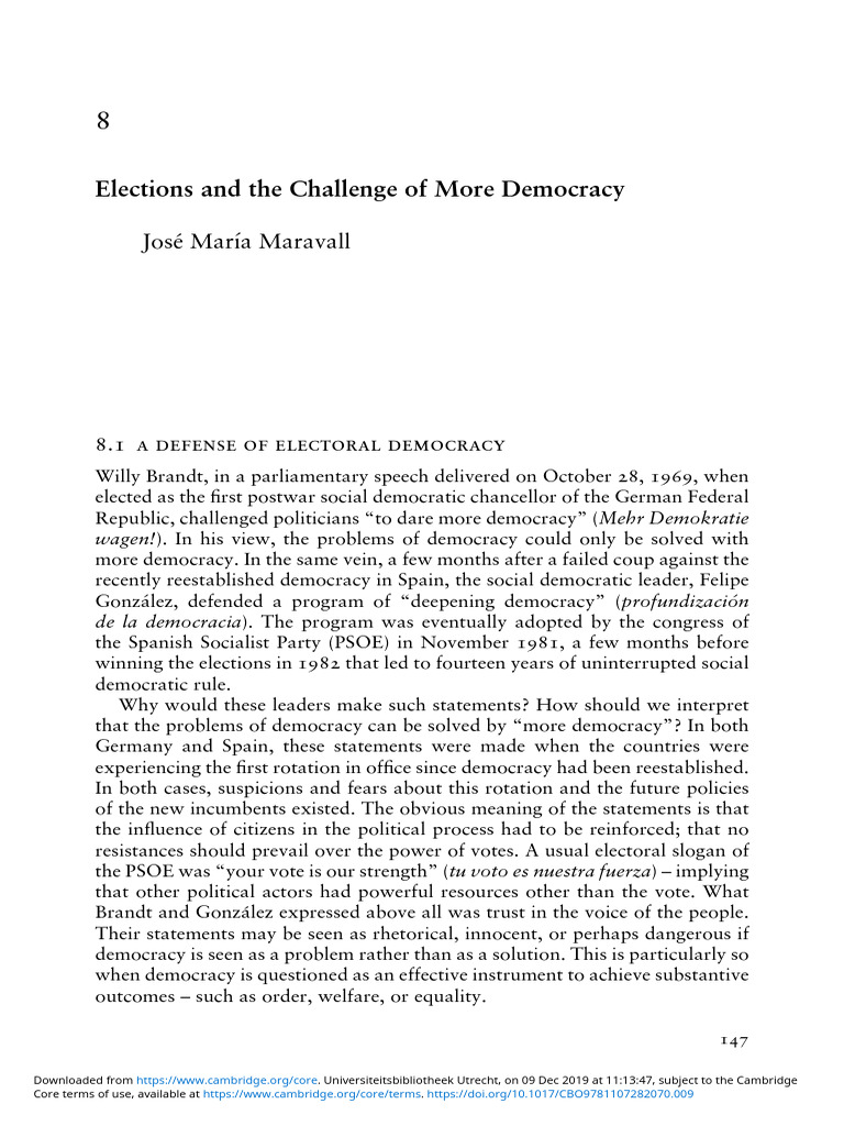 The Case for More Democracy in Elections | PDF | Democracy | Political ...