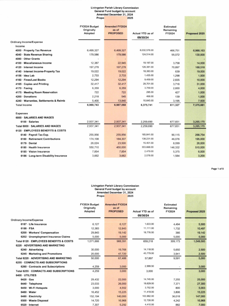 2025 Amended Proposed Budget | PDF | Economies