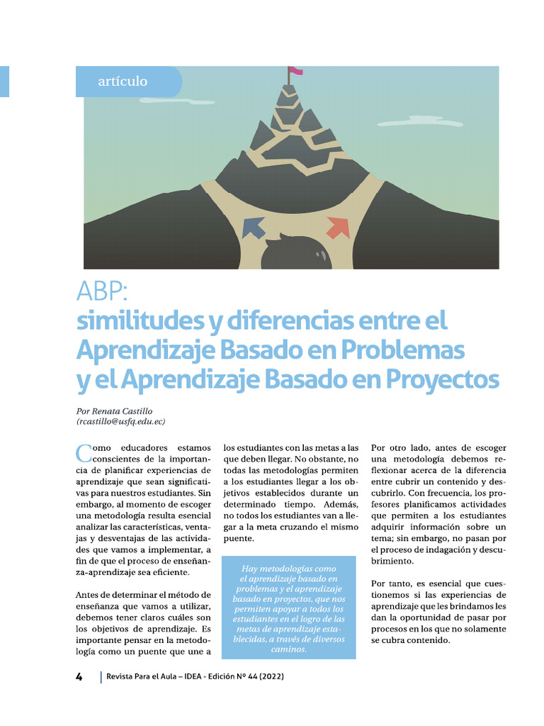 Sesión8 - Similitudes y Diferencias Entre Aprendizaje Basado en Problemas y El Aprendizaje ...