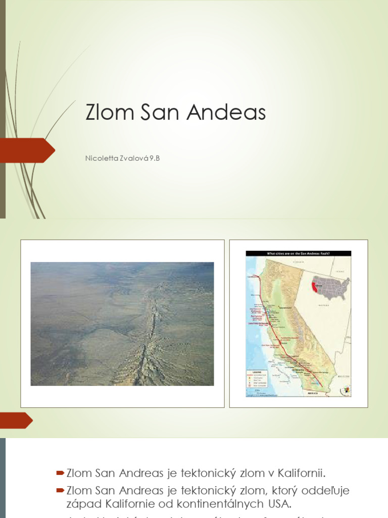 Zlom San Andreas Zvalova | PDF