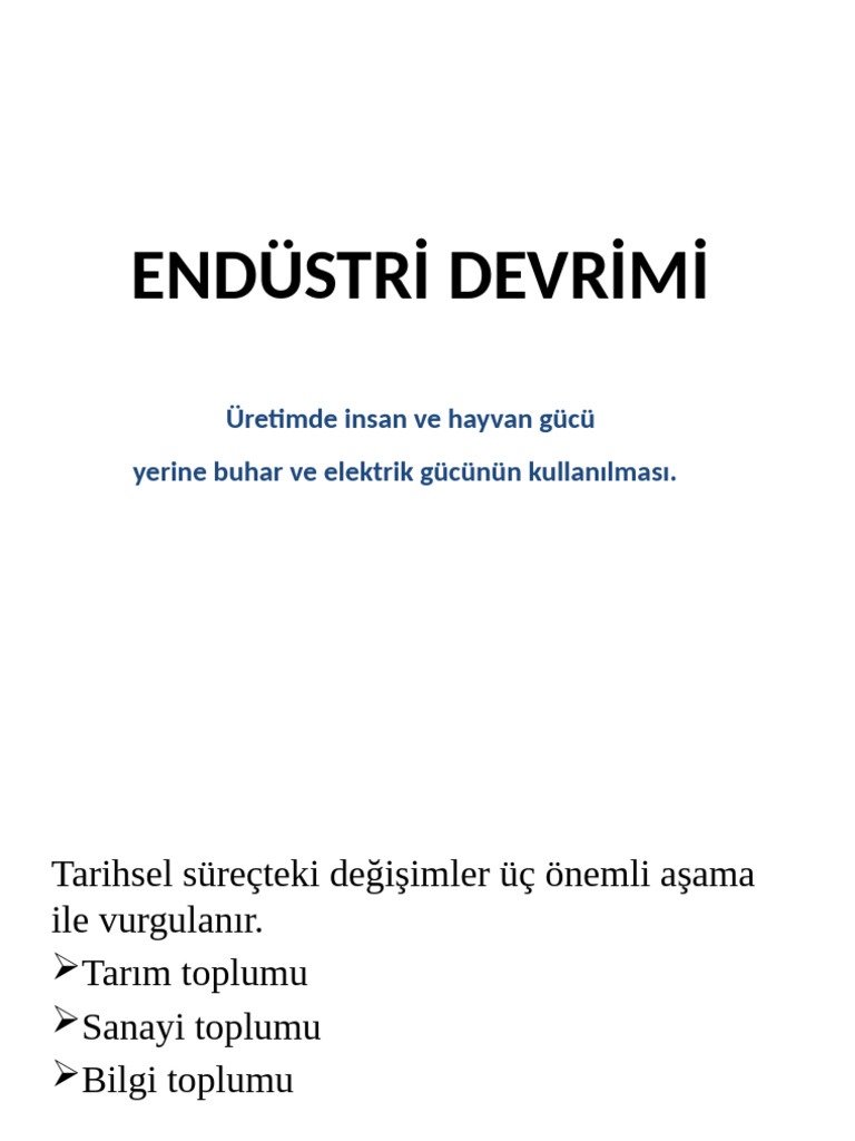 Sunu1.Pptx Sanayi Devrimi | PDF