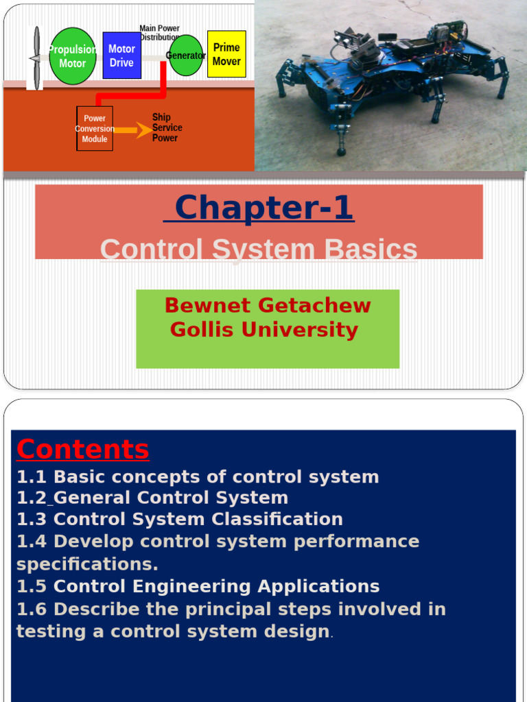 chapter 1 control system introduction | PDF | Control Theory | Electric ...