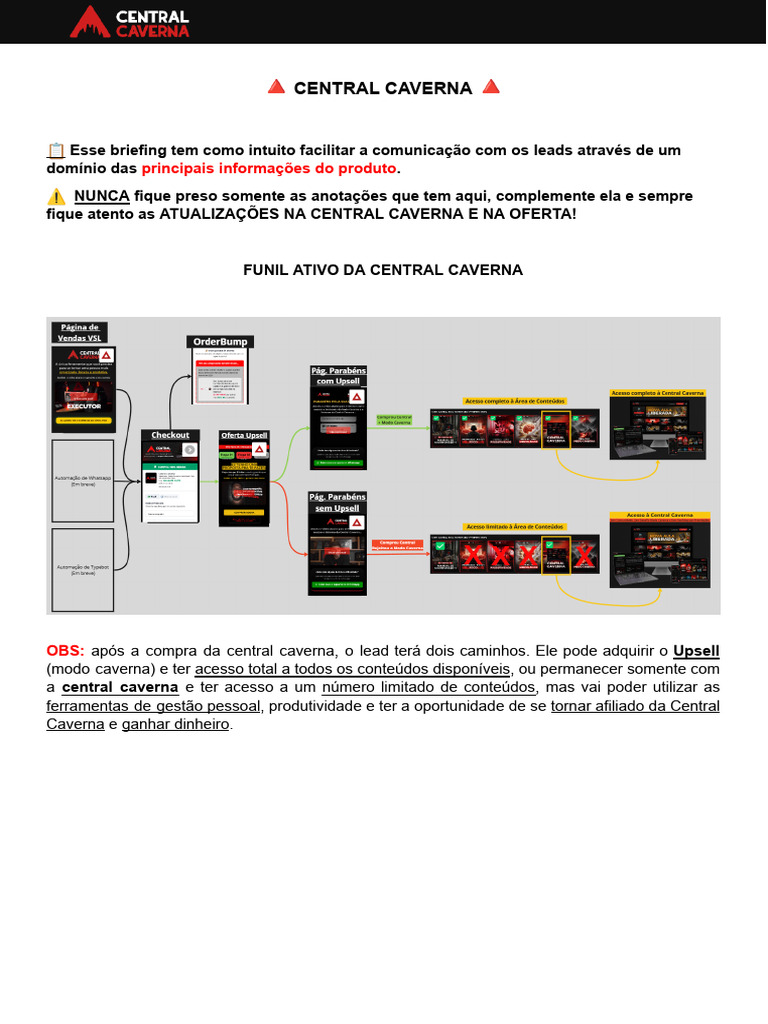 Briefing Central Caverna | PDF | Tempo | Vida
