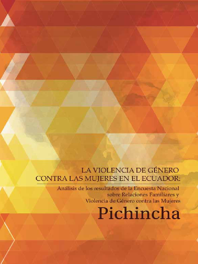 Pichincha | PDF | La violencia contra las mujeres | Violencia doméstica